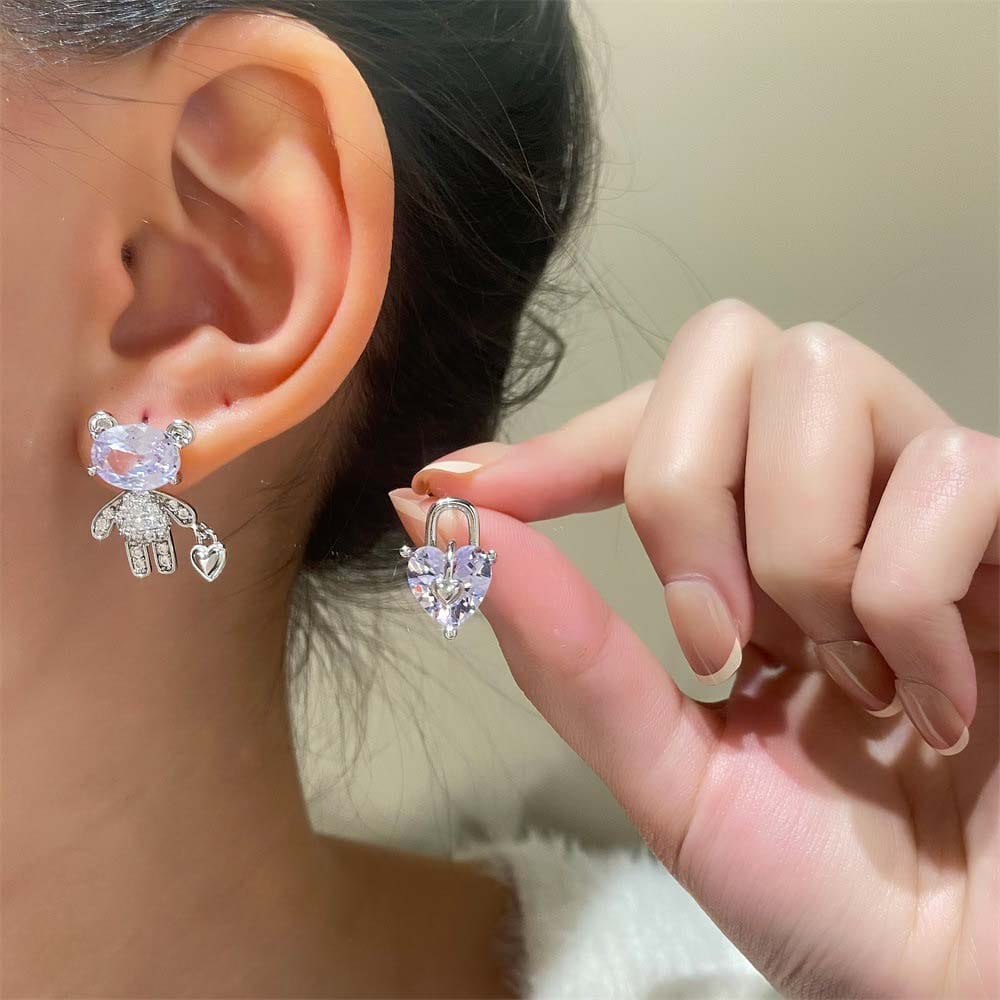 Aretes Oso Candado - Tienda Valú